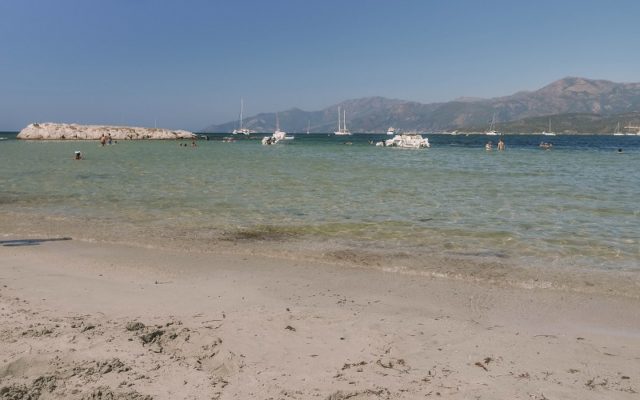 Plage de la Roya à Saint-Florent : baignade, farniente et snorkeling